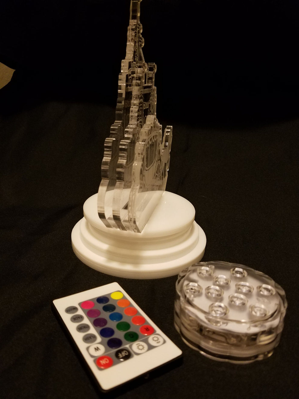 Personalized Fairytale LED Castle Carriage Acrylic Birthday Cake Top ...